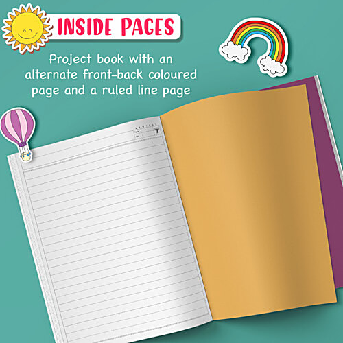 Buy Target Publications My Fun Project Book - 1 Side Coloured & 1 Side ...
