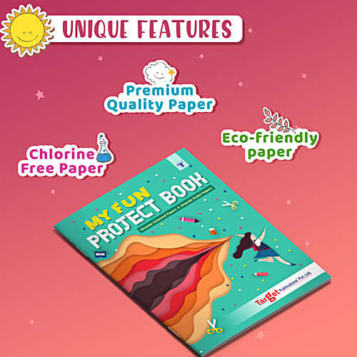 Buy Target Publications My Fun Project Book - 1 Side Coloured & 1 Side ...