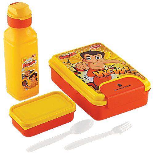 Buy Pratap One Lock Chhota Bheem Lunch Box Set - Big, Lightweight ...