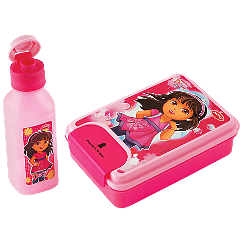 Buy Pratap One Lock Dora & Friends Lunch Box Set - Big, Lightweight ...
