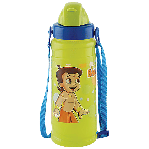 Buy Pratap Happy Champ Chhota Bheem Plastic Water Bottle - Leakproof ...