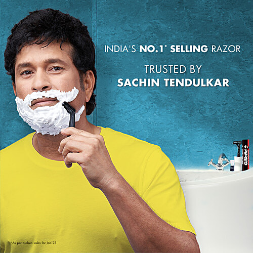 Buy Gillette Guard Shaving Kit - For Men, Razor, Cartridges, Cream ...