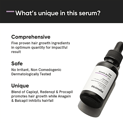 Buy Minimalist Hair Growth Actives 18% Hair Serum - With Procapil ...