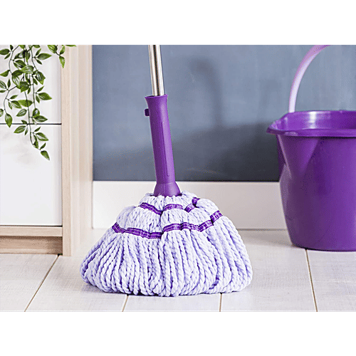 Buy YORK Looped Twist Microfiber Mop - With Long Handle, Assorted ...