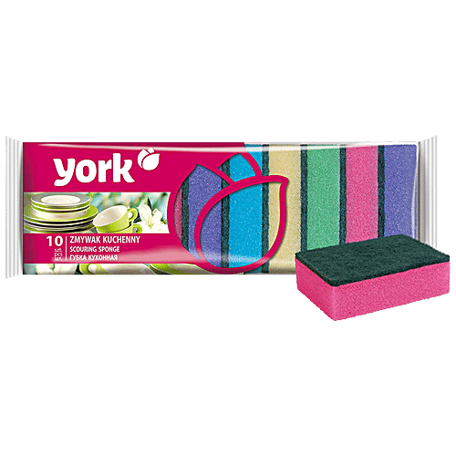 Buy YORK Double-Sided Cleaning Scouring Sponge - 030300, For Heavy Duty ...