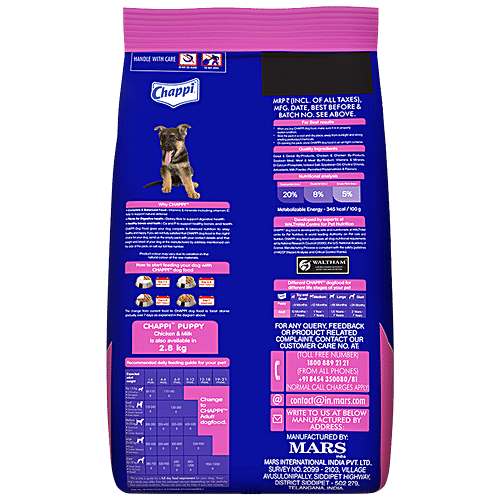 Buy Chappi Puppy Dry Dog Food - Chicken & Milk Online at Best Price of ...