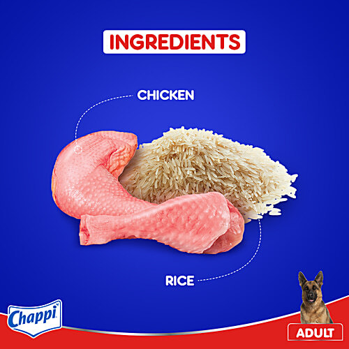 Buy Chappi Adult Dry Dog Food - Chicken & Rice Online at Best Price of ...