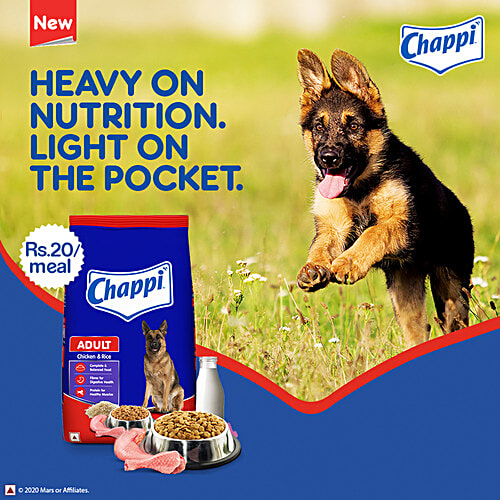 Buy Chappi Adult Dry Dog Food - Chicken & Rice Online at Best Price of ...
