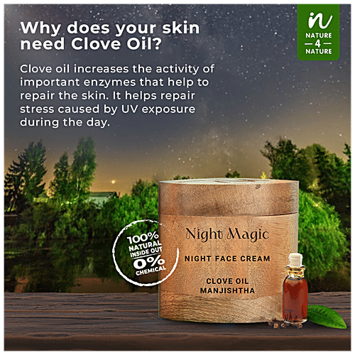 Buy Nature 4 Nature Night Magic Face Cream - Clove Oil, Manjistha ...