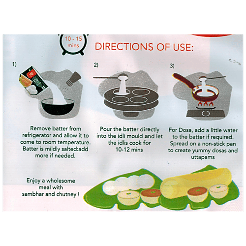 Buy VAIDYAM Idly Dosa Batter - 100% Natural, Mildy Salted Online at ...