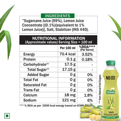 Buy Storia 100% Sugarcane Juice - No Concentrate & No Preservatives ...