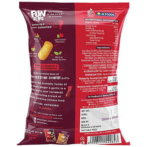 Buy Fun Flips Puffs - Sizzling Chinese, Baked Online at Best Price of ...