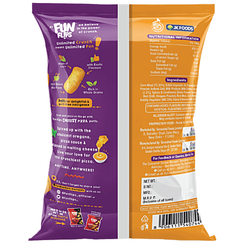 Buy Fun Flips Puffs - Cheeesy Pizza, Baked Online at Best Price of Rs ...