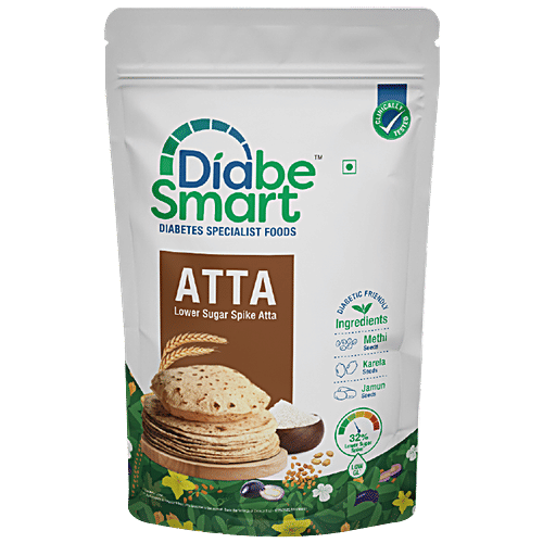 Buy DiabeSmart Diabetic Friendly Atta - 32% Lower Sugar Spike Online at ...