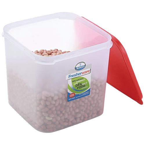 Buy JOYO Fresherware Container - Plastic, Shrink Wrap, Air Tight, Red ...