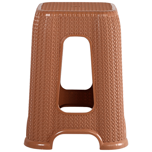 Buy Joyo Knit High Stool/Patla - Plastic, Brown Online at Best Price of ...