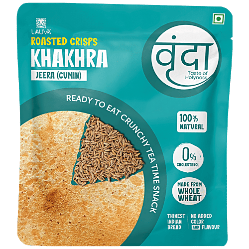 Buy Lauva Vrunda Jeera Khakhra - Roasted, Crispy, Ready To Eat Snack ...