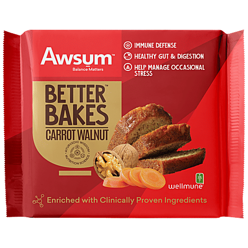 Buy Awsum Better Bakes Carrot Walnut Cake - Boosts Immunity Online at ...