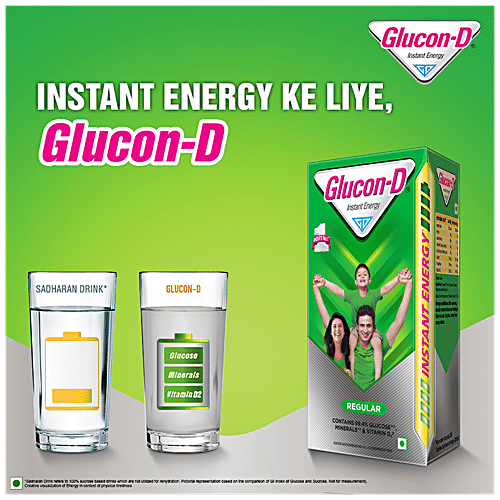 Buy Glucon-D Instant Energy Health Drink Regular Online at Best Price ...