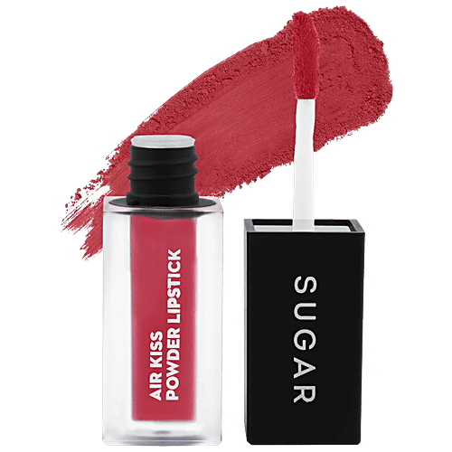 Buy SUGAR Cosmetics Air Kiss Powder Lipstick - Ultra Lightweight, Super ...
