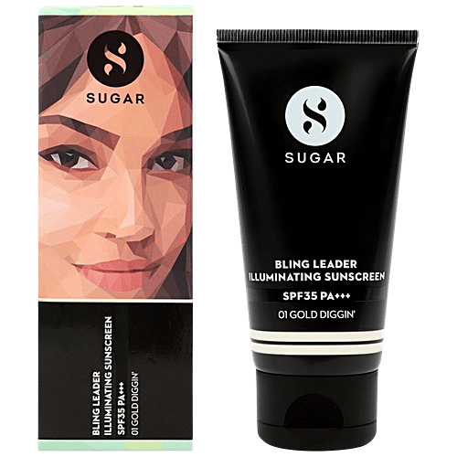 Buy SUGAR Cosmetics Bling Leader Illuminating Sunscreen SPF35 PA ...