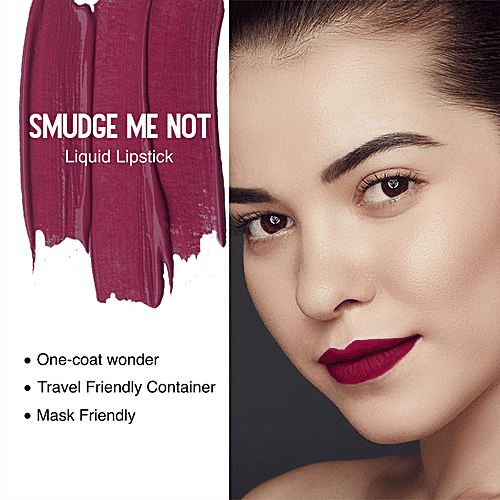 Buy Sugar Cosmetics Smudge Me Not Liquid Lipstick - High Pigmentation ...