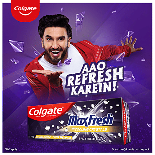 Buy Colgate MaxFresh Purple Gel Toothpaste - Spicy Fresh With Menthol ...