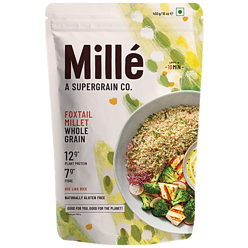 Buy Mille Foxtail Millet - Whole Grain, Gluten Free, High Plant Protein ...