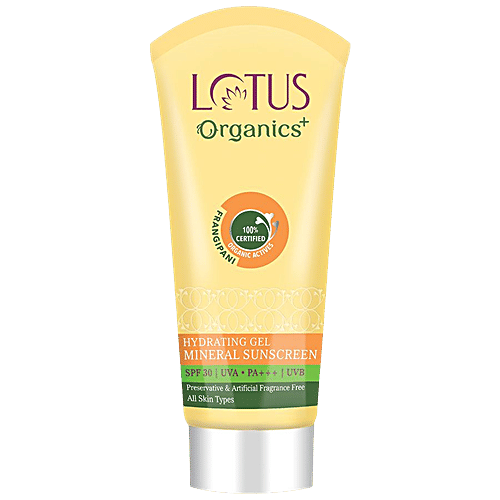 Buy Lotus Organics+ Hydrating Gel Mineral Sunscreen - SPF 30, PA ...