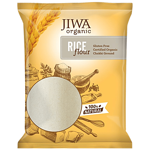 Buy Jiwa Organic Rice Flour - 100% Natural, Chakki Ground & Gluten Free ...