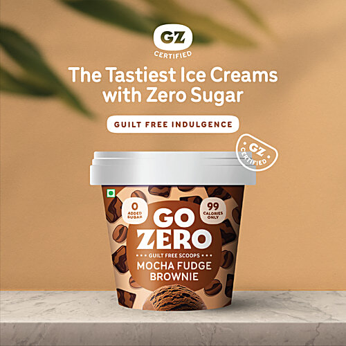 Buy Go Zero High Protein Ice Cream - Mocha Brownie Fudge Online at Best ...