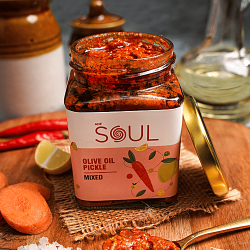 Buy ADF Soul Olive Oil Pickle - Mixed Online at Best Price of Rs 399 ...