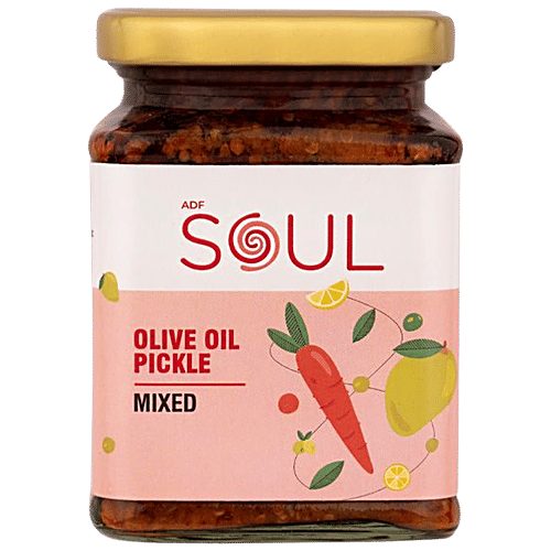 Buy ADF Soul Olive Oil Pickle - Mixed Online at Best Price of Rs 239.04 ...