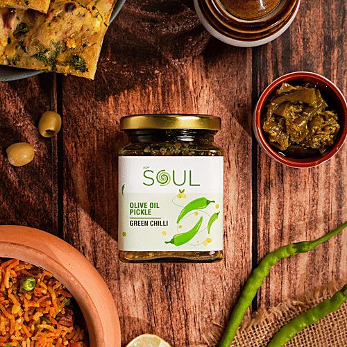 Buy ADF Soul Olive Oil Pickle - Green Chilli Online at Best Price of Rs ...