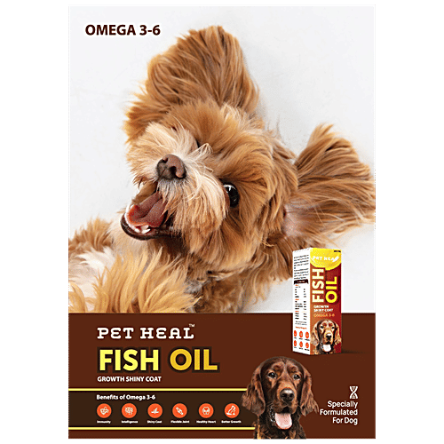 Buy Pet Heal Pet Heal Fish Oil For Dogs With Omega 3 & 6 - Growth ...