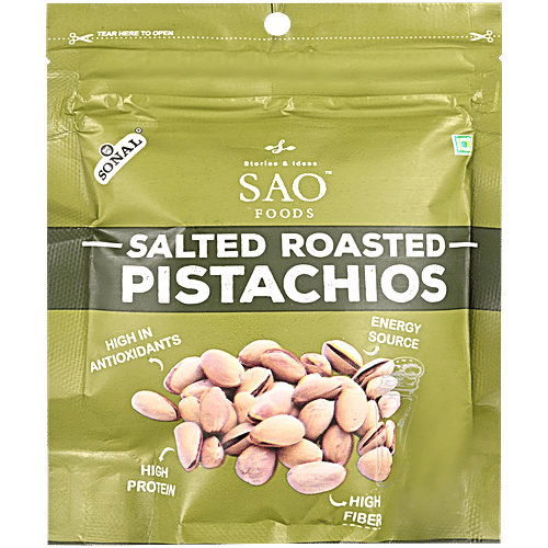 Buy SAO Foods Salted Roasted Pistachios Online at Best Price of Rs 50 - bigbasket