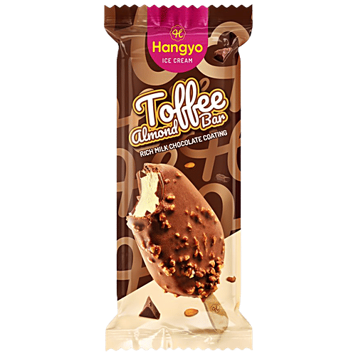 Buy Hangyo Toffee Almond Bar - With Rich Milk Chocolate Coating Online ...