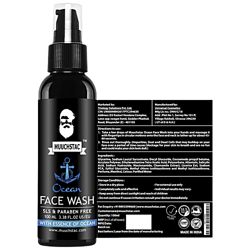Buy Muuchstac Ocean Face Wash - Deep Cleanses Online at Best Price of ...