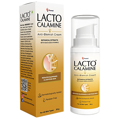 Buy Lacto Calamine Anti Blemish Cream - Kojic Acid & Vitamin E ...