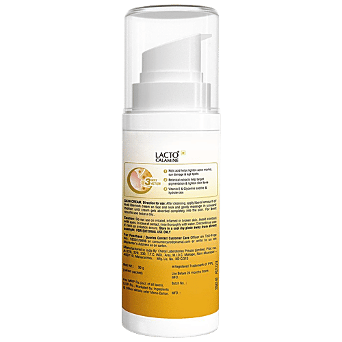Buy Lacto Calamine Anti Blemish Cream - Kojic Acid & Vitamin E ...