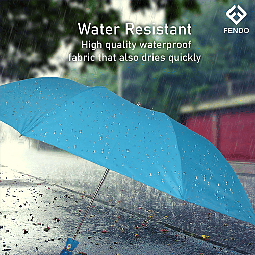 Buy Fendo 2 Fold Umbrella - Auto Open, 21 Inches, Sky Blue Online at ...