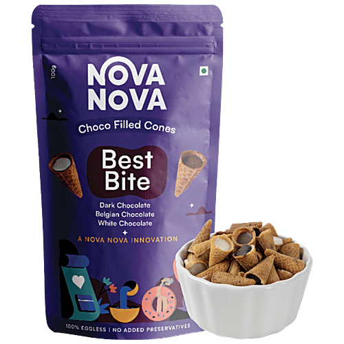 Buy Nova Nova Best Bite Choco Filled Cones - Assorted Online at Best ...