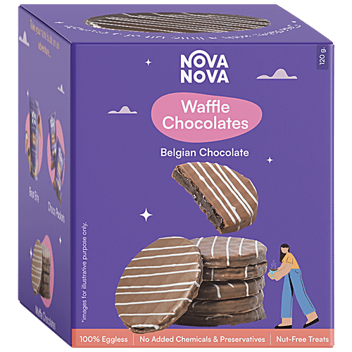 Buy Nova Nova Waffle Chocolates - Belgian Chocolate Online at Best ...
