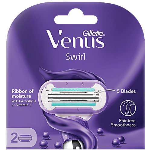 Buy Gillette Venus Venus Swirl Razor Cartridges - Long Lasting Painfree ...