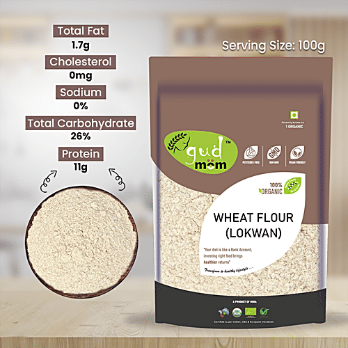 Buy Gudmom Wheat Flour/Lokwan Online at Best Price of Rs 75 - bigbasket