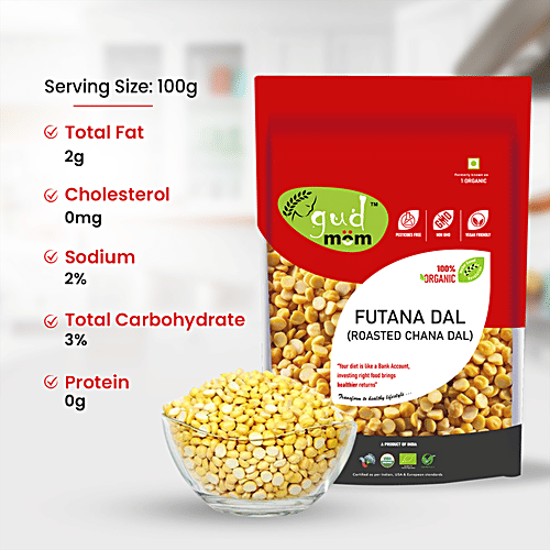 Buy Gudmom Futana/Chana Dal - Roasted Online at Best Price of Rs 120 ...