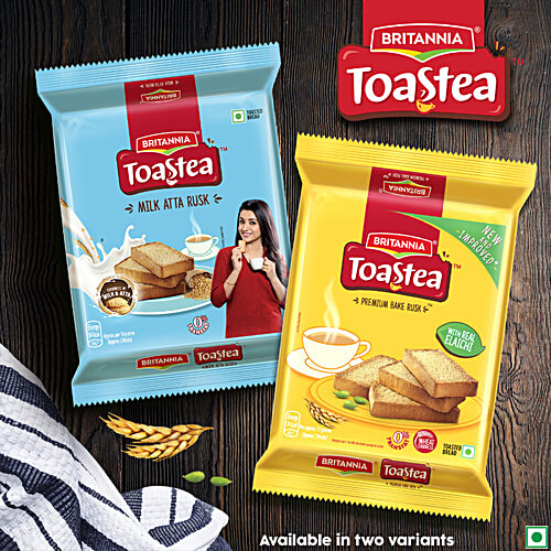 Buy Britannia Toastea Premium Bake Rusk - With Wheat Online at Best ...
