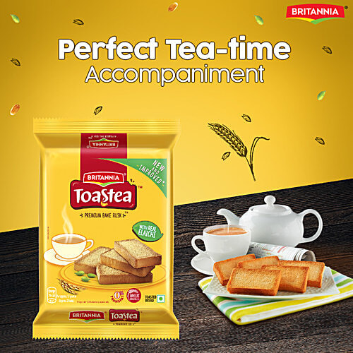 Buy Britannia Toastea Premium Bake Rusk - With Wheat Online at Best ...