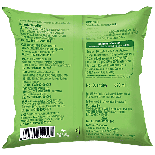 Buy Mother Dairy Tadka Chach - Family Pack Online at Best Price of Rs ...