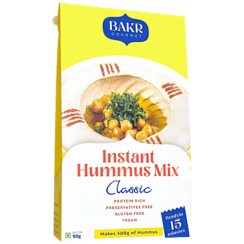 Buy Bakr Gourmet Instant Hummus Mix - Classic, Ready In 15 Minutes ...